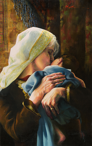 Is Anything Too Hard For The Lord - Original oil painting by Elspeth ...